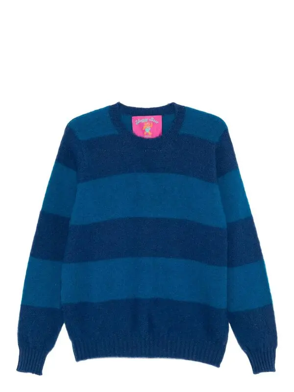 Howlin' Striped Wool Sweater - Sky Dream