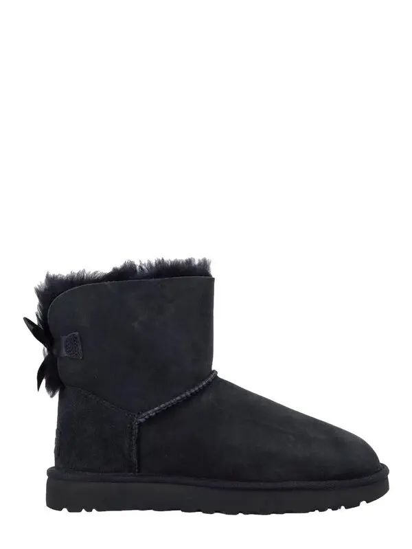 UGG Mini Bailey Bow Ii Suede Boots - Black