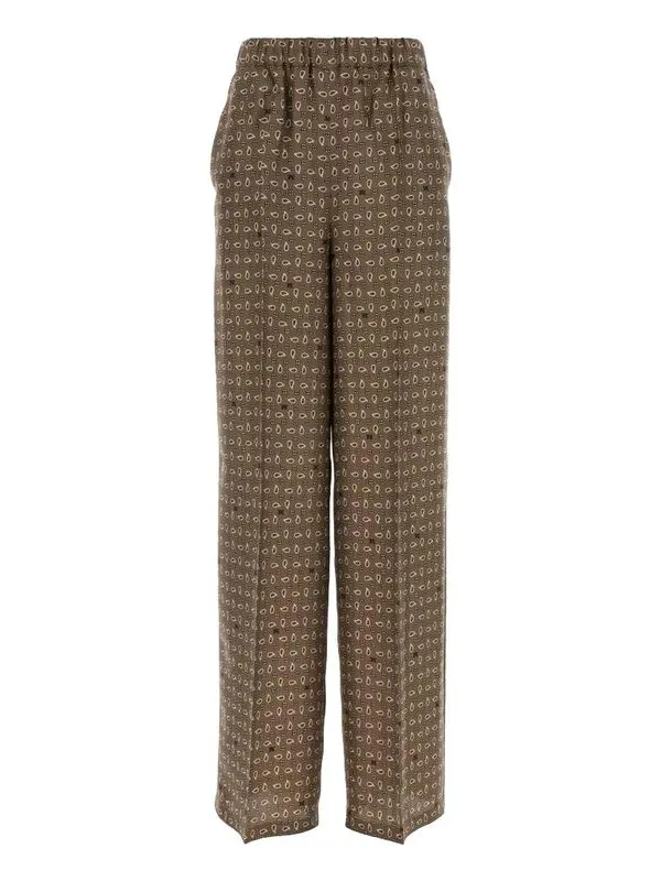 Max Mara Silk Trousers - Printed