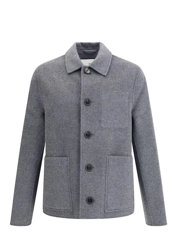 Ami Boutonne Wool Jacket - Grey