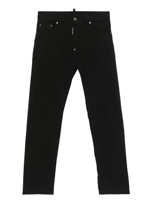 Dsquared2 Stretch-cotton Straight-leg Jeans - Black