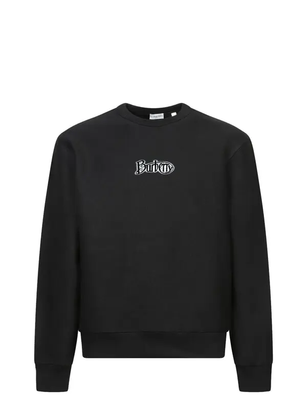Burberry Cotton Blend Sweatshirt - Black