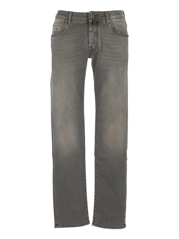 Jacob Cohen Straight Leg Jeans - Grey