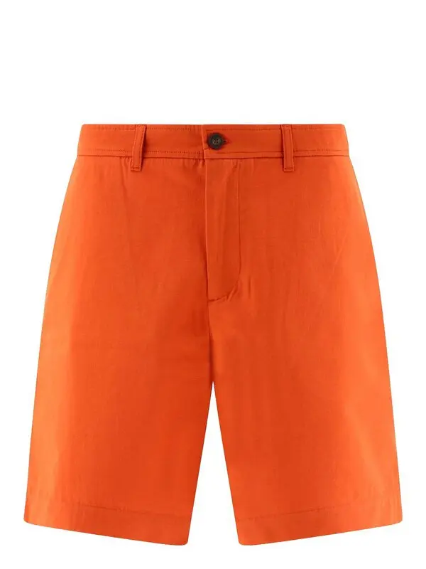 Maison Kitsuné Ripstop Cotton Shorts - Paprika