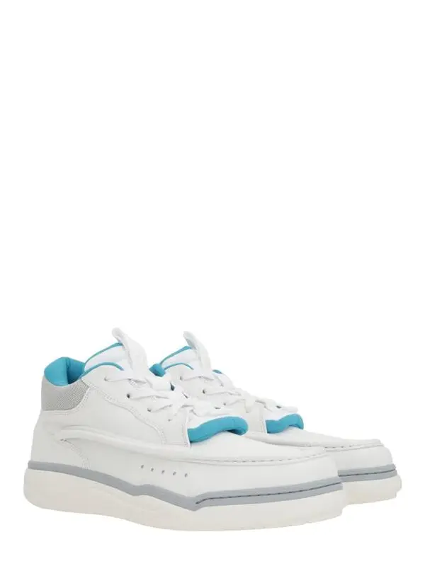 Valentino Garavani Mid-top Leather Sneakers - White