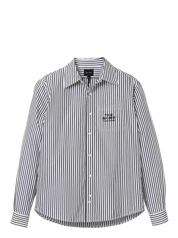 Marc Jacobs Striped Cotton Shirt - Black