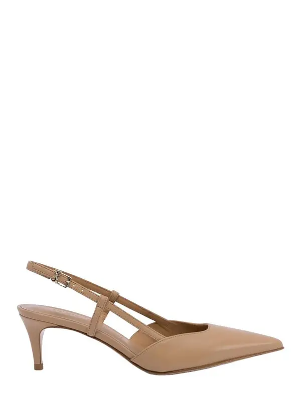 SERGIO LEVANTESI Heeled Slingbacks - Brown