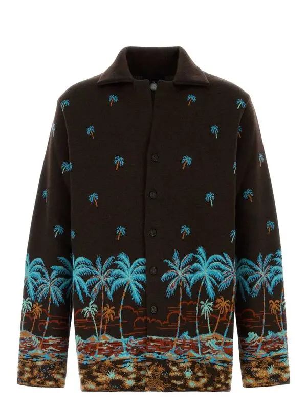 Alanui Embroidered Wool Cardigan - Printed