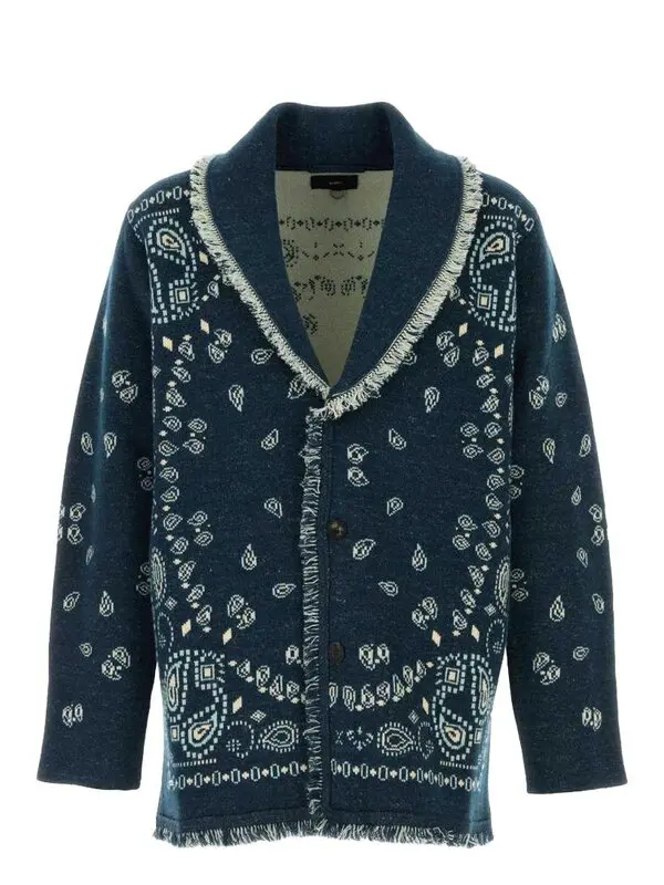 Alanui Embroidered Jacquard Bandana Cardigan - Printed