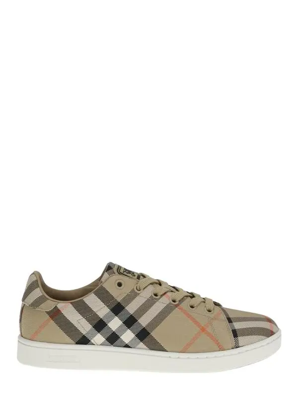 Burberry Check Canvas Set Sneakers - Beige