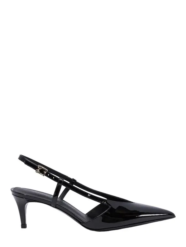 SERGIO LEVANTESI Heeled Slingbacks - Black