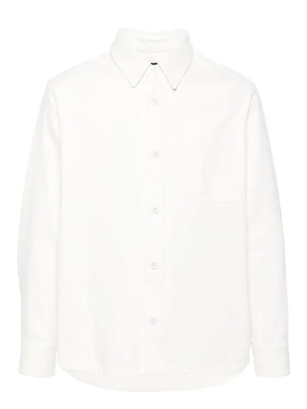 A.p.c. Basile Embroidered Shirt Jacket - White