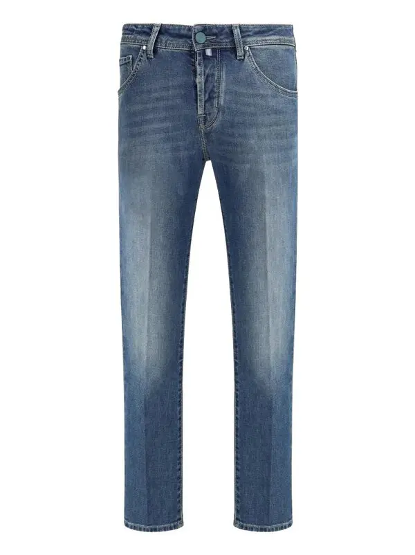 Jacob Cohen Five-pocket Cotton Denim And Lyocell Jeans - Blue