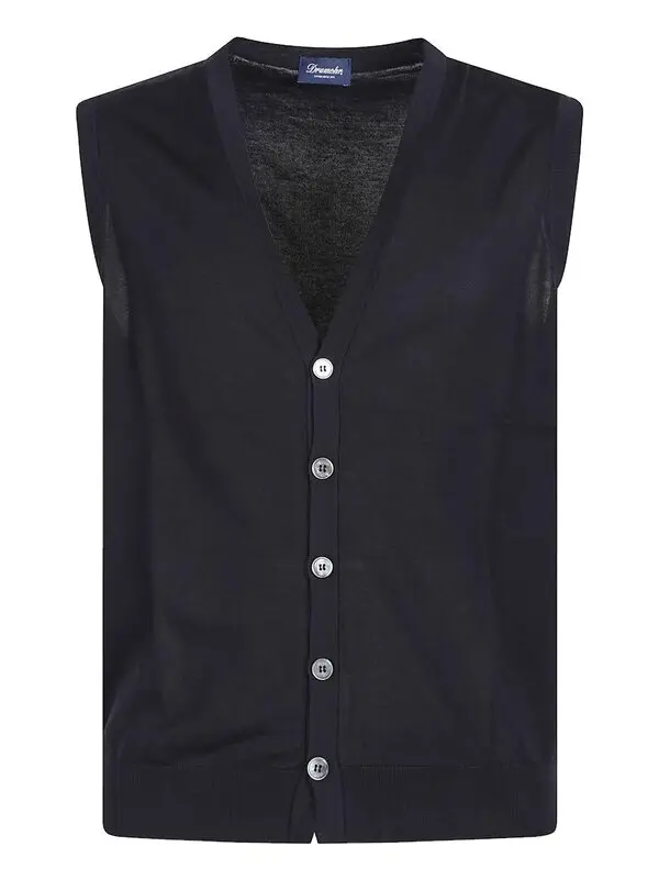 DRUMOHR Cotton Gilet - Blue