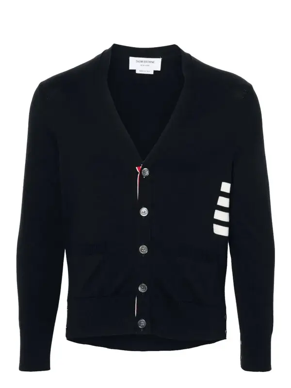 Thom Browne V-neck Cardigan - Blue