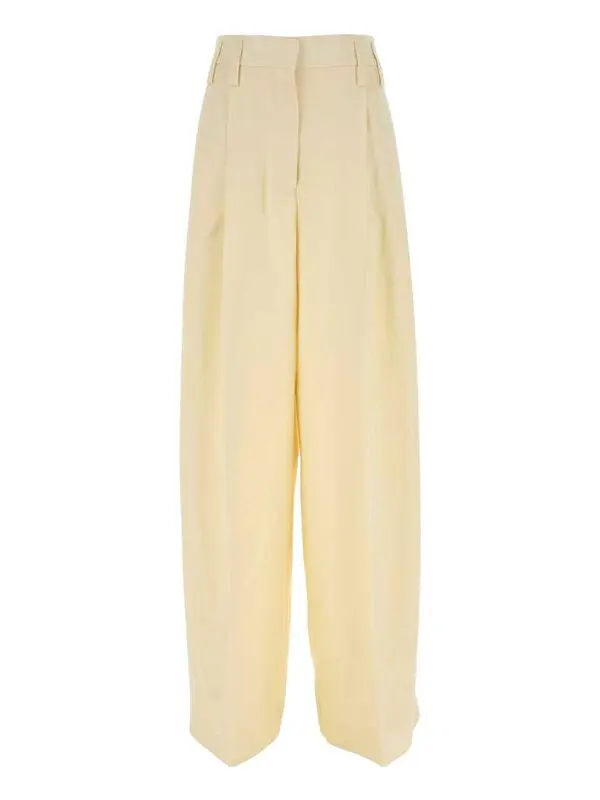 JIL SANDER Wide-leg Pant - Yellow