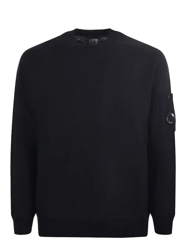 C.P. COMPANY Crewneck Sweater - Black