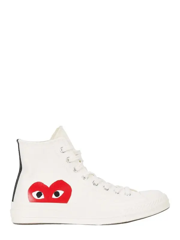 COMME DES GARCONS PLAY CONVERSE Big Heart Ct70 High-top Sneakers - White
