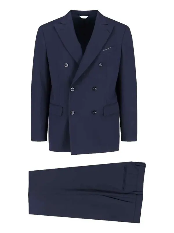 Boglioli Double Breasted Suit - Blue