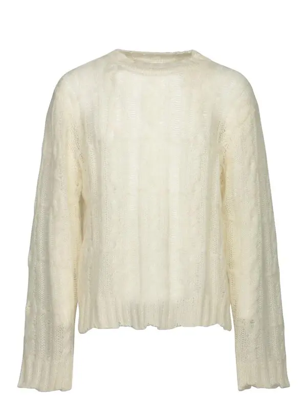 Séfr Textured Knit Sweater - White