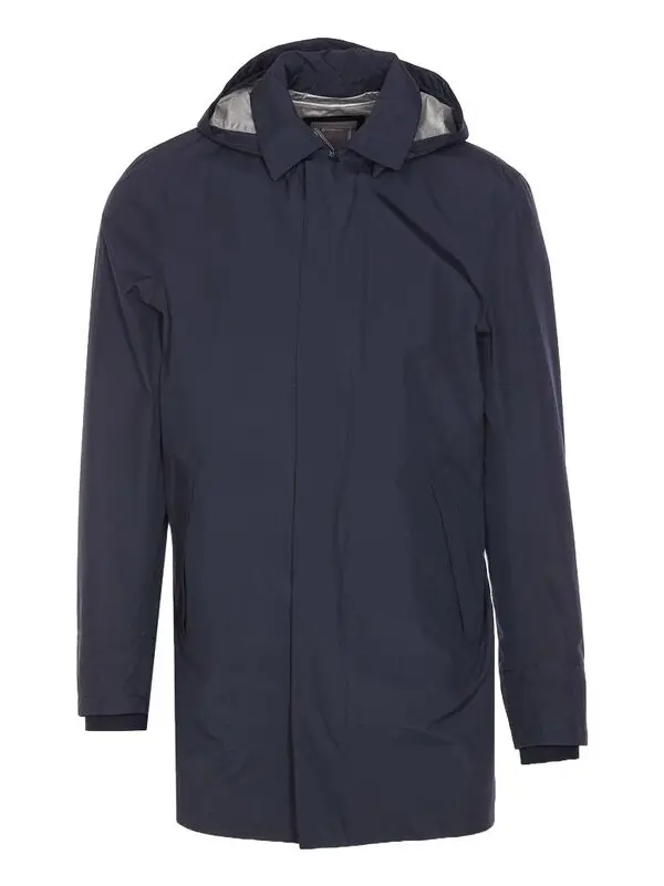 Herno Gore-tex Overcoat - Midnight Blue