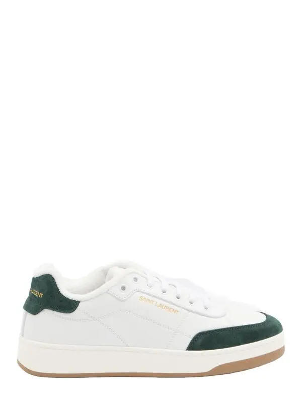Saint Laurent Sl 61 Leather Sneakers - White