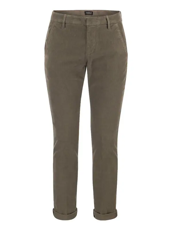 DONDUP Gaubert Slim Milleraies Trousers - Grey
