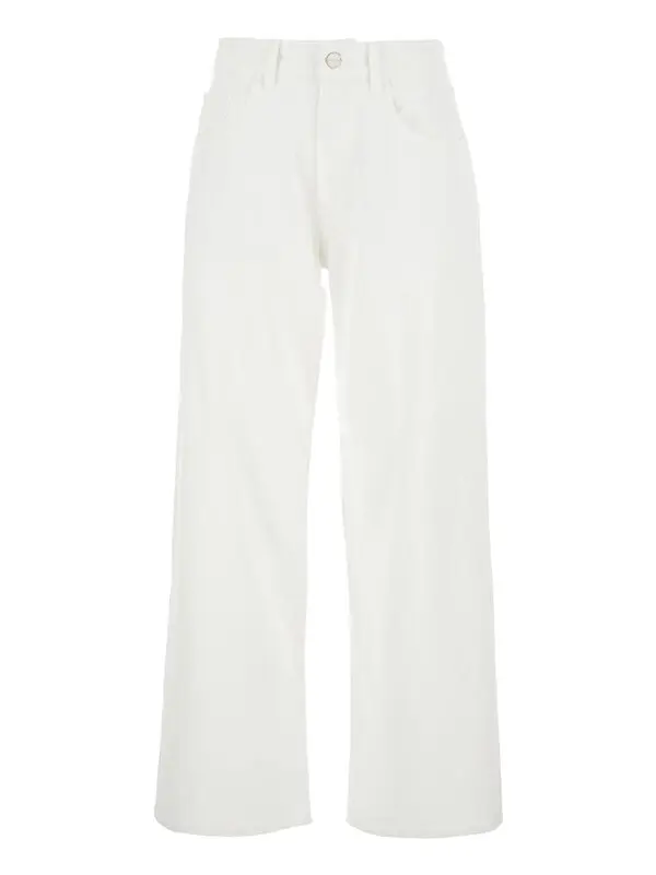 ICON DENIM LA Bea Five-pocket Cotton Jeans - White