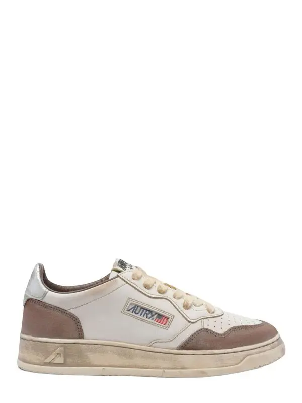 AUTRY Medalist Super Vintage Leather Sneakers - White