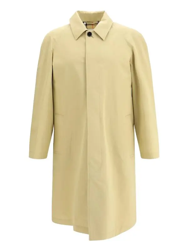 Burberry Long Cotton Car Coat - Beige