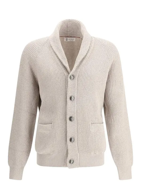Brunello Cucinelli Cotton Cardigan - Beige