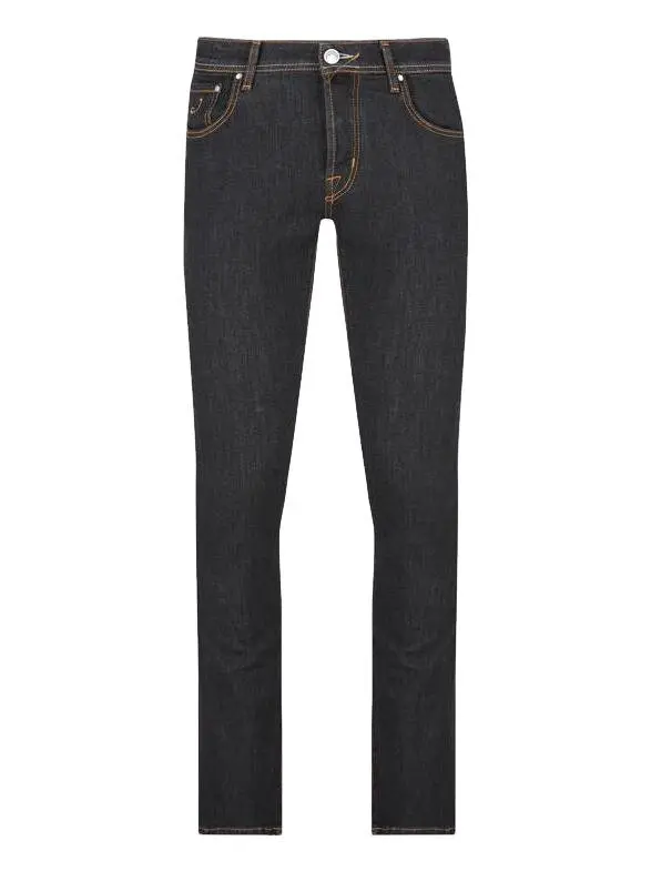 Jacob Cohen Dark Wash Five-pocket Jeans - Black