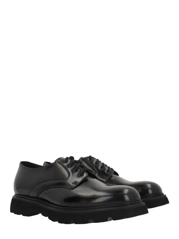 DOUCAL'S Derby Shoes - Black+black