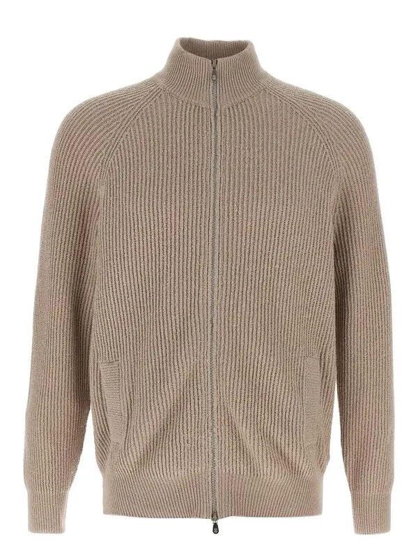 Brunello Cucinelli Zip Cardigan - Beige