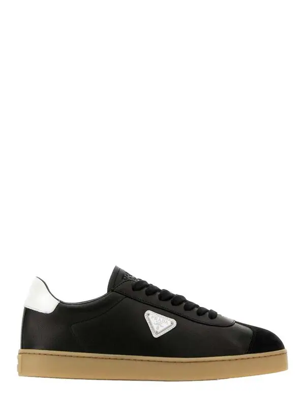 Prada Leather Sneakers - Black