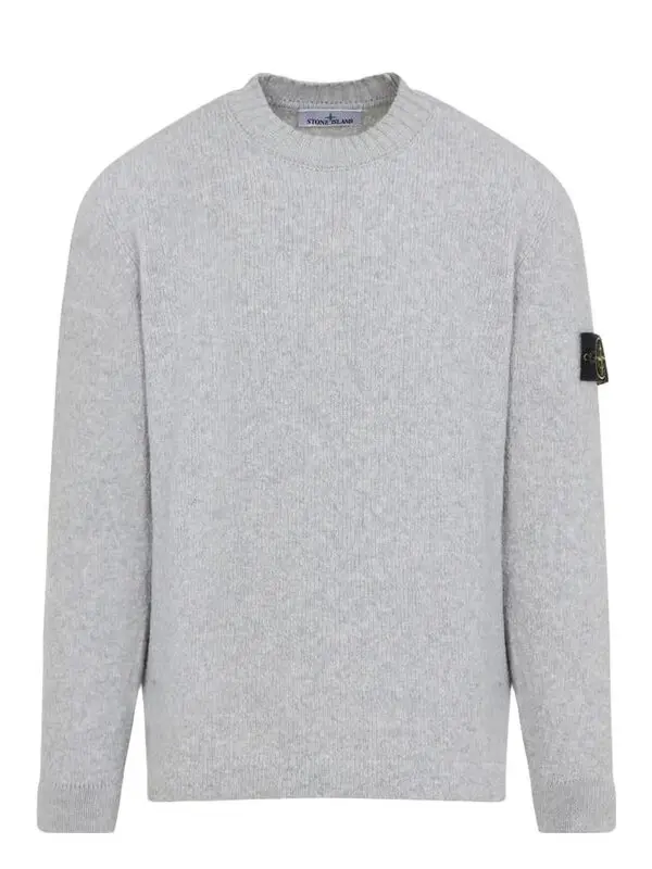 Stone Island Wool Blend Knit Sweater - Grey