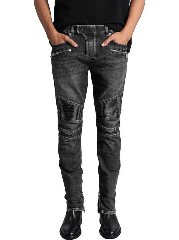 Balmain Cotton Jeans - Black