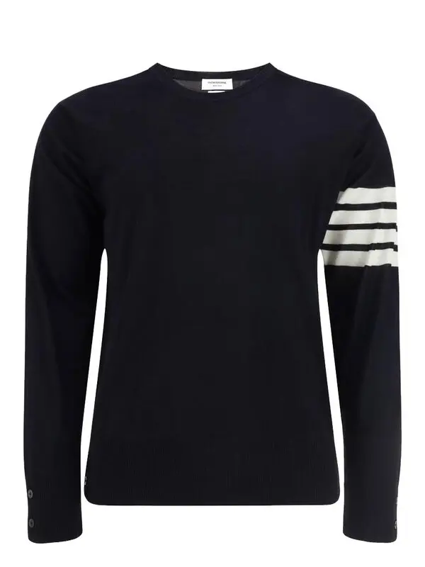 Thom Browne Virgin Wool Sweater - Blue