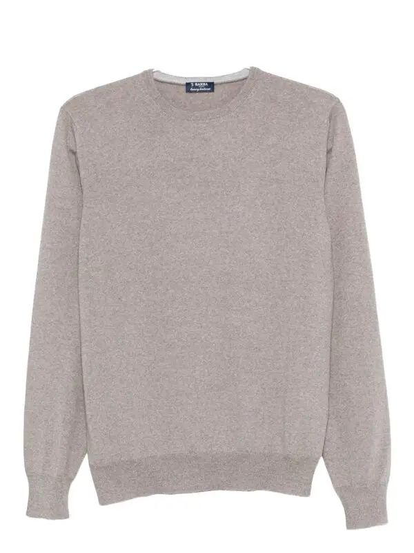 BARBA NAPOLI Crewneck Sweater - Beige