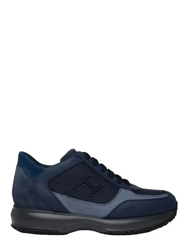 Hogan Leather Sneakers - Blue