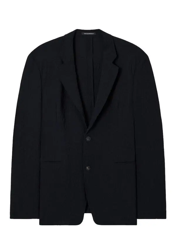 Emporio Armani Double-breasted Jacket - Black