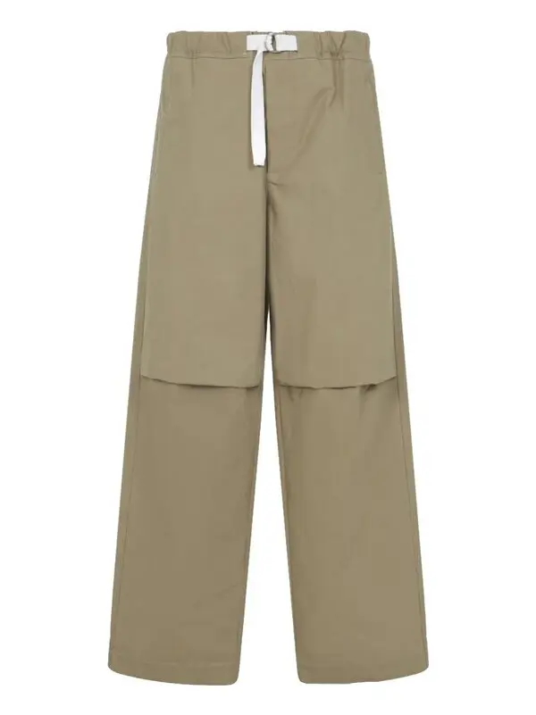 JIL SANDER Cotton Pants - Beige