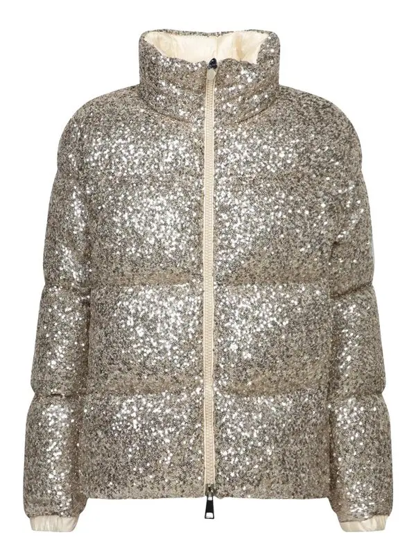 Moncler Padded Sequin Jacket - Grey