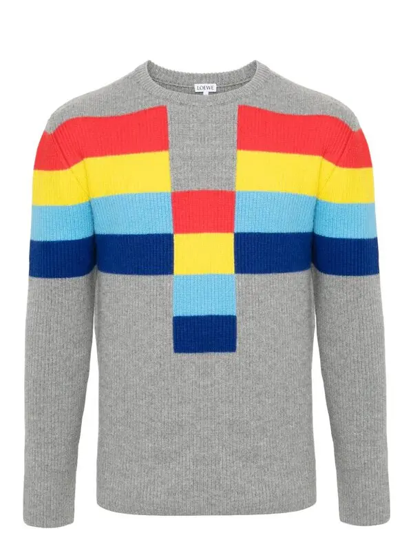 Loewe Fisherman's Knit Wool Sweater - Grey