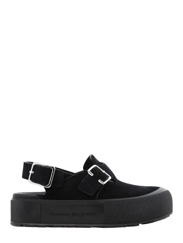 Alexander McQueen Sandali Mount Slick - Black