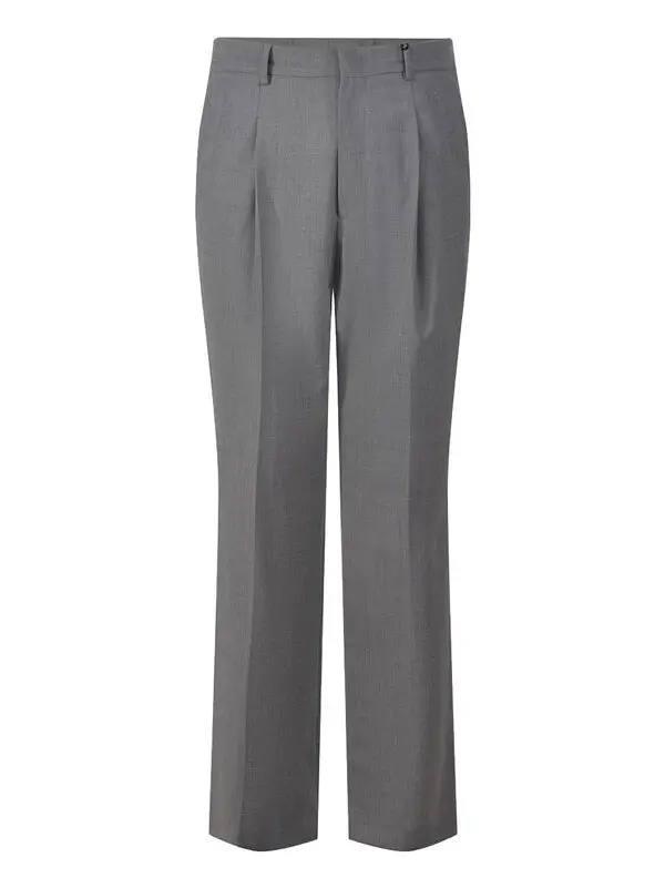 MSGM Wool Trousers - Light Grey