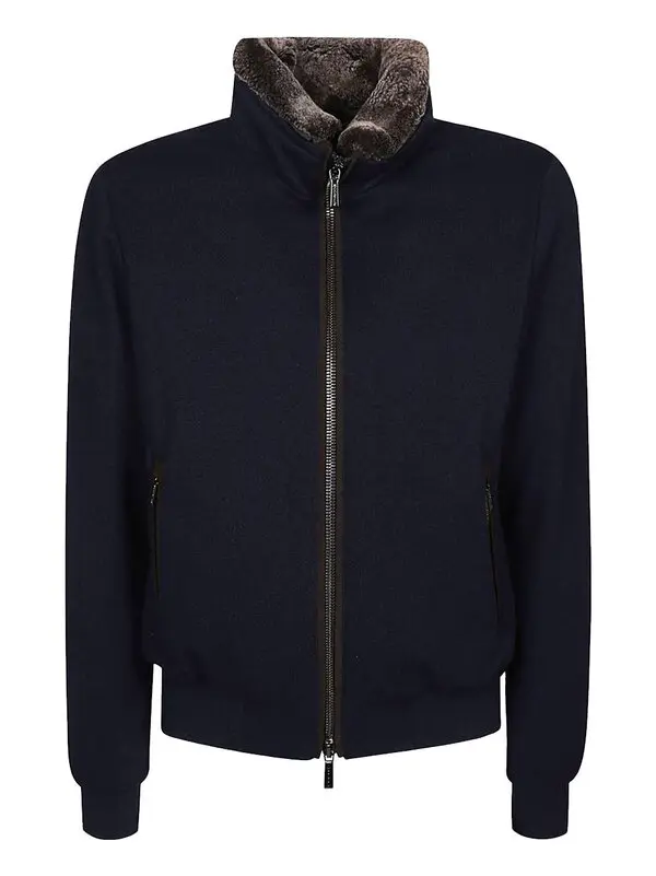 MOORER Bellati-mrw Bomber Jacket - Blue