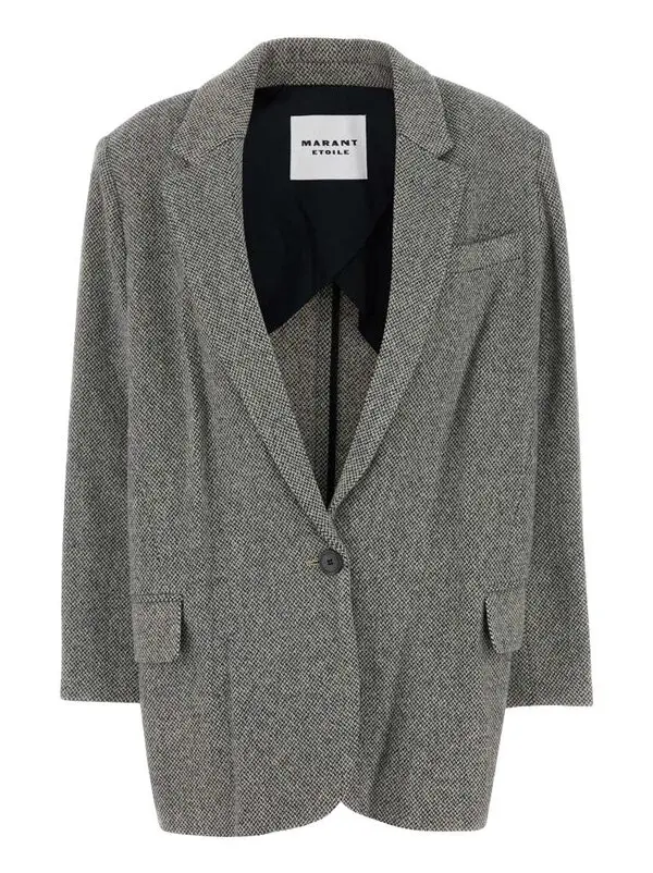 Isabel Marant Cikaito Wool Blend Blazer - Printed
