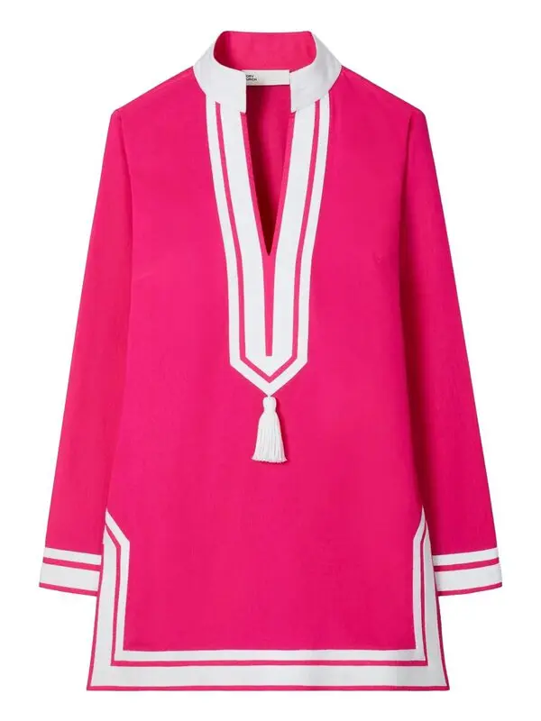 Tory Burch Tassel Detailed Sweater - Bold Pink
