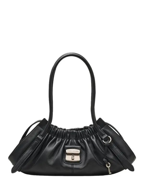 Marc Jacobs Leather Handheld Bag With Key Charm - Black